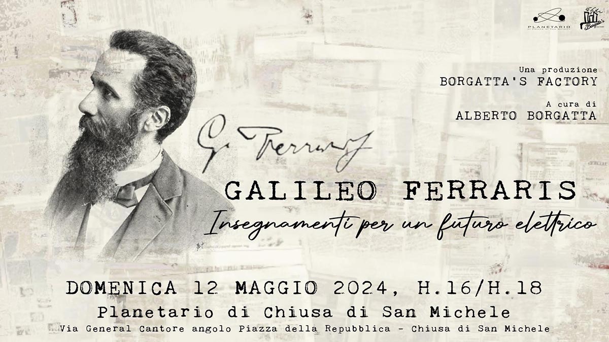 Il ritratto di Galileo Ferraris al Planetario di Chiusa di San Michele ...