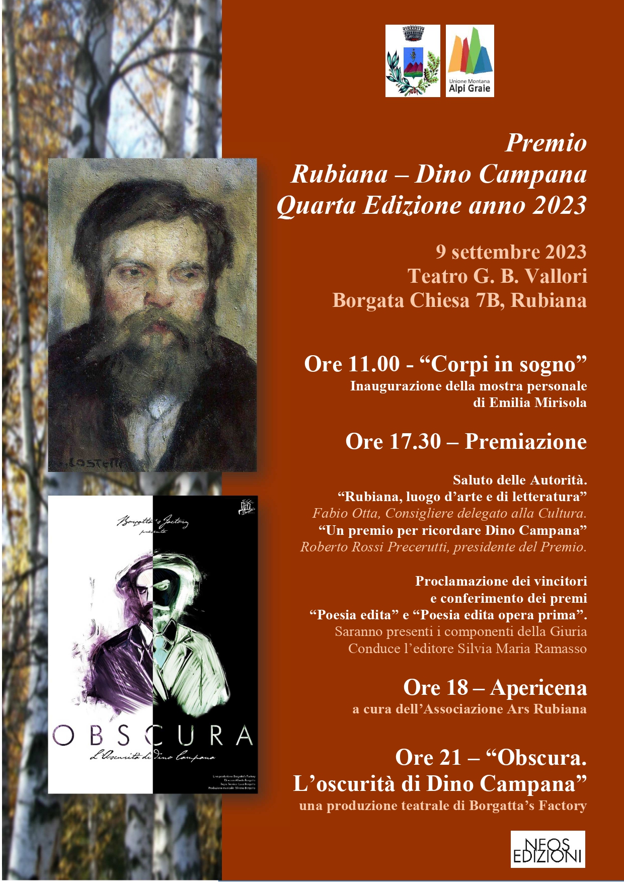 Rubiana in versi sulle orme di Dino Campana - Laboratorio Alte Valli